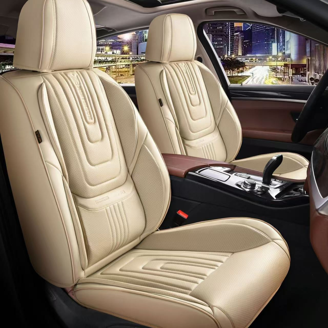 Nappa Leather Car Seat Covers – Long-Lasting, Stylish Colors, 5-Year G